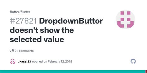 Dropdownbuttonformfield Doesn T Show The Selected Value Issue Flutter Flutter Github