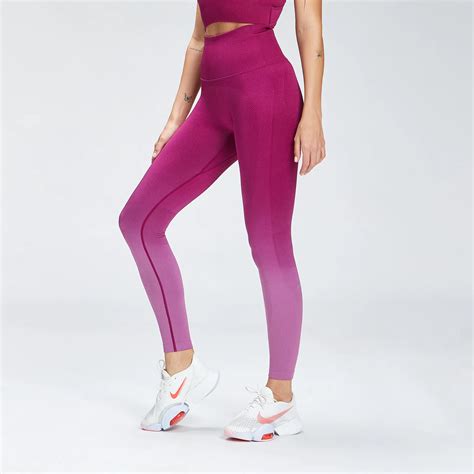Mp Dámské Velocity Seamless Legíny Sytě Růžové Mp Myprotein™