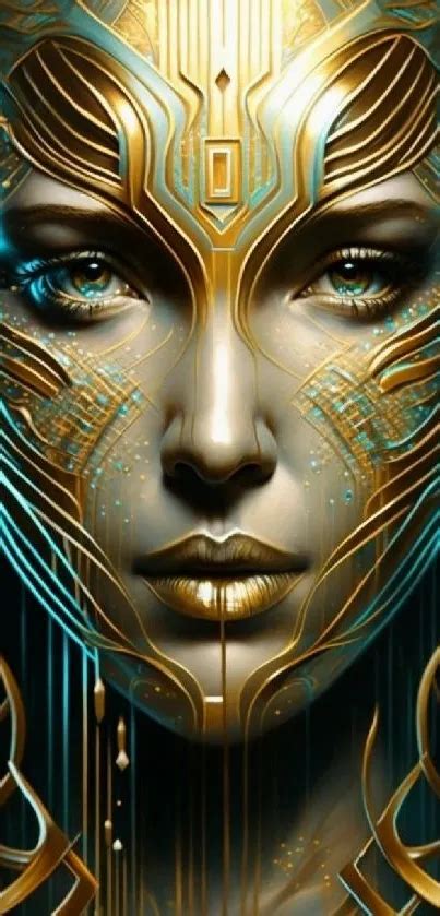 Futuristic Face Art Wallpaper Free Download