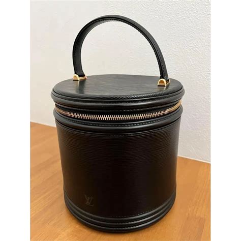 Louis Vuitton 路易威登 手提包 水波紋epi Cannes 飯桶包 黑色 日本直送 二手 蝦皮購物