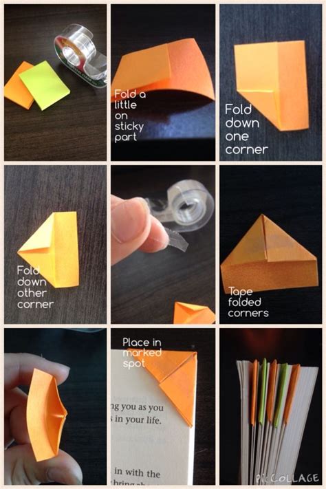 Diy Book Mark Great For Marking A Page In Your Book Or Organizing Notebooks Textbooks Great