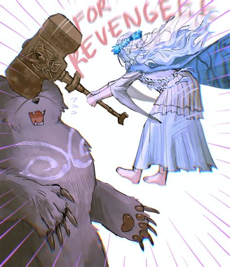 Revenant And Rune Bear Elden Ring And More Drawn By Rashuu Danbooru