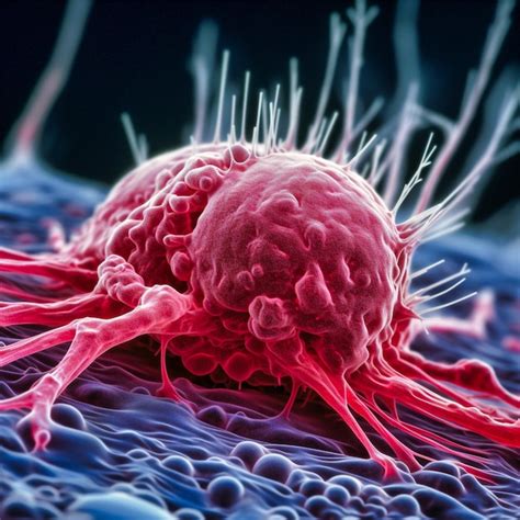 Premium Ai Image Cancer Tumor Closeup Generative Ai