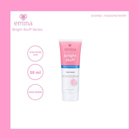 Jual Emina Bright Stuff Acne Prone Face Wash 50 Ml Kemasa Baru