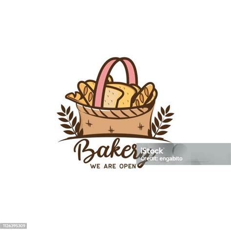 Ilustración De Icono De Panadería Aislado Sobre Fondo Blanco