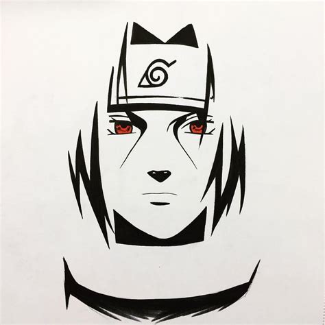 Itachi Uchiha Mangekyou Sharingan Drawing
