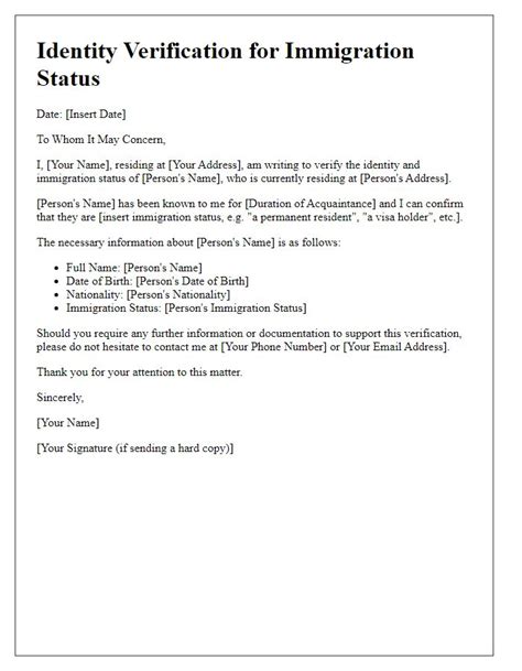 Letter Template For Identity Verification Requirements Free Samples In PDF Letterin