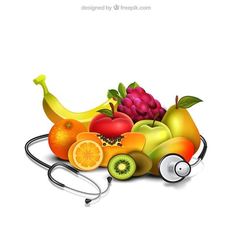 Comida Sana Realista Vector Gratis