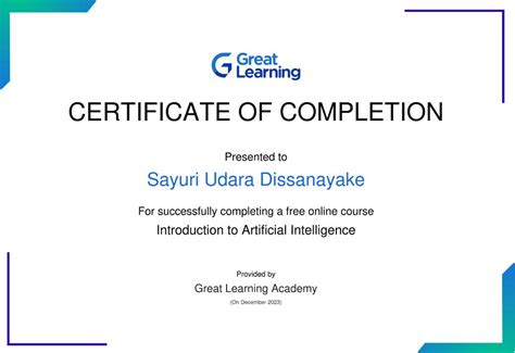 Sayuri Udara Dissanayake On Linkedin Great Learning I Improved My Ai Technologhy Knowledge