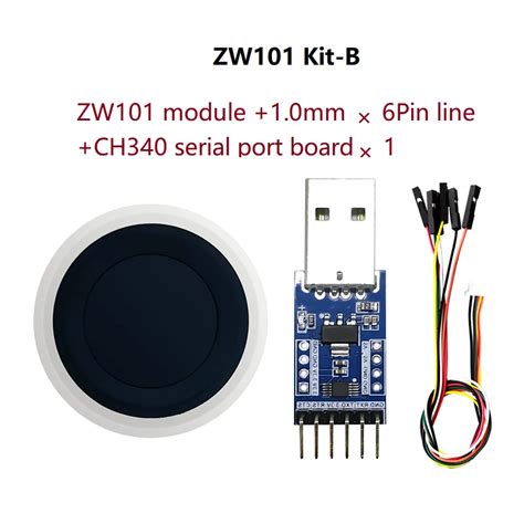 Hi Link Zw101 Fingerprint Recognition Module Low Power Capacitive