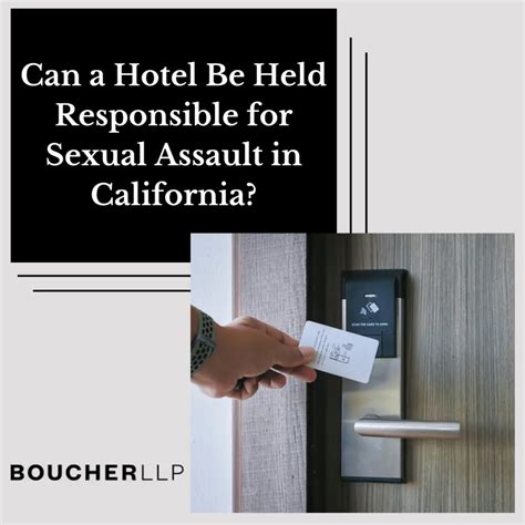 Can A Hotel Be Held Responsible For Sexual Assault In California