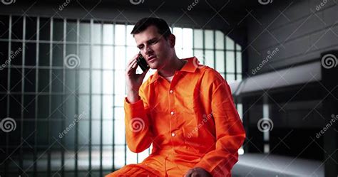 Prisoner Behind Bars In Jail Cell Crime Punishment Stock Image Image
