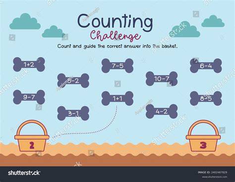 Flat Design Vector Math Number Counting Stock Vector Royalty Free 2402467829 Shutterstock