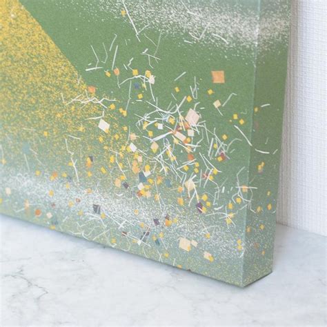 Artpanel 여름 킨 야마 금광 그린 L Ippinshu 금색과 은색 장식 작품