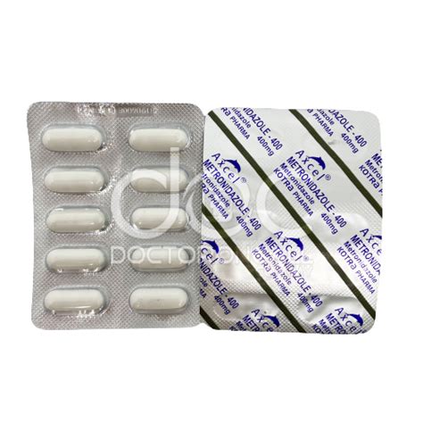 Buy Axcel Metronidazole 400mg Tablet 10s Strip Uses Dosage Side