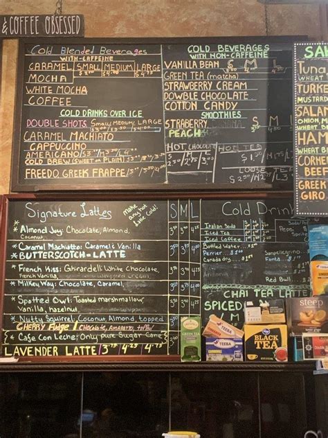 Menu At Coffee Break Cafe Eastpointe