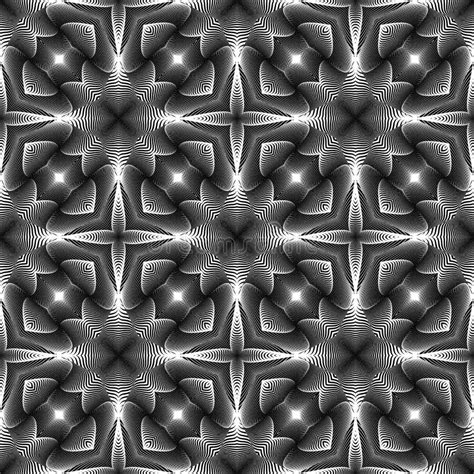 Design Seamless Monochrome Lines Pattern Stock Vector Illustration Of Striped Lacy 59702505