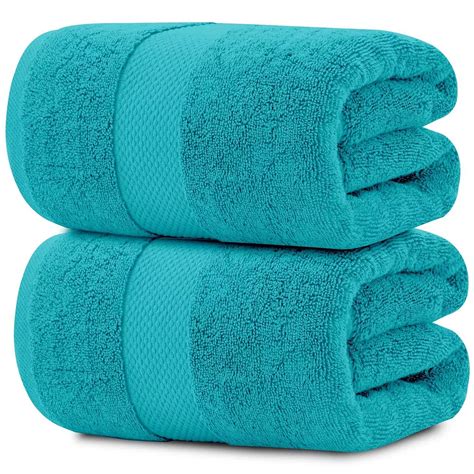 White Classic Luxury Cotton Jumbo Bath Sheets Set Of 2 Xl Sized