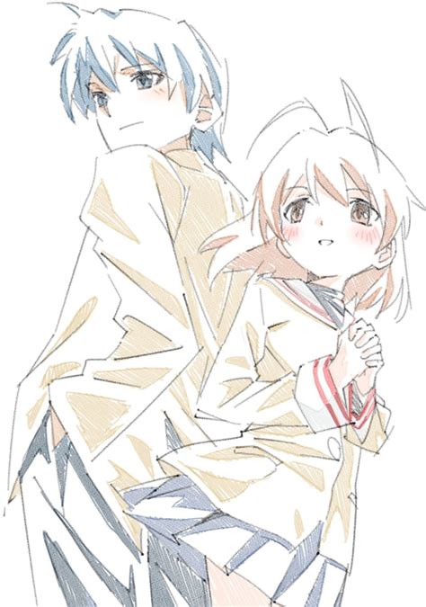 Furukawa Nagisa And Sakagami Tomoyo Clannad Drawn By Sakuya