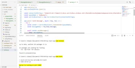Reactjs Connect To Azure Service Bus Client From React App Stack