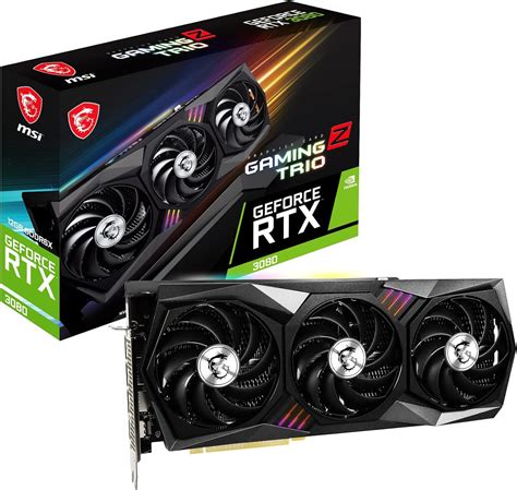 Tarjeta gráfica MSI Gaming GeForce RTX 3080 Gaming Z Trio 12G LHR 12 GB GDRR6X de 384 bits HDMI