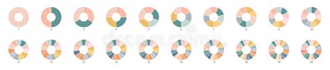 Circle Six Slice Stock Illustrations 260 Circle Six Slice Stock