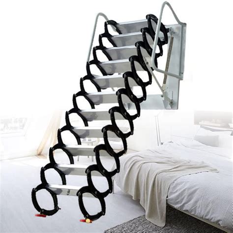 Buy Tbvechi Loft Ladder 12ft Attic Ladder 12 Steps Wall Ed Folding