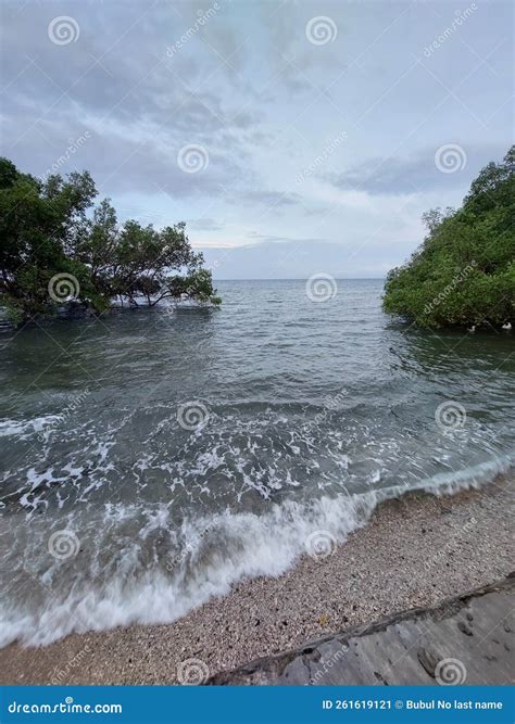 Sea By The Road Side Stock Image Image Of Side Road 261619121