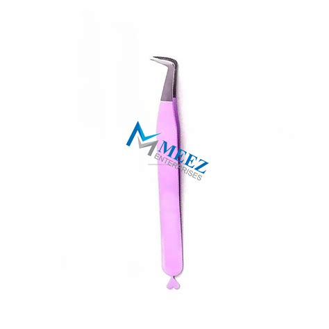 90 Degree Fiber Tip Lash Tweezers New Design Custom Color Russian