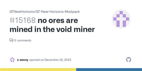 No Ores Are Mined In The Void Miner · Issue 15168 · Gtnewhorizonsgt