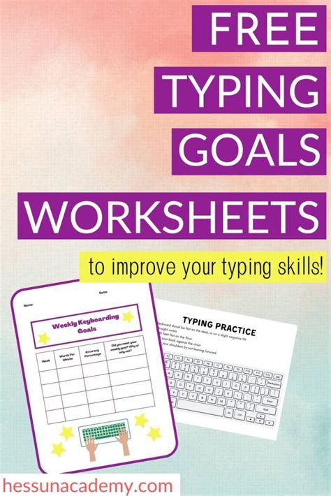 Free Typing Goals Printable Worksheets Hess Unacademy Worksheets