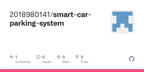github 2018980141 smart car parking system