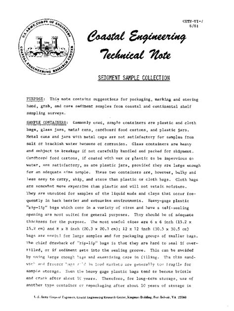 Fillable Online Sediment Sample Collection Purpose This Note Contains