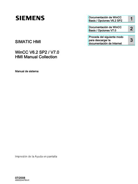 Hmi Wincc V7 0 Information System Es Es Pdf Formato De Documento
