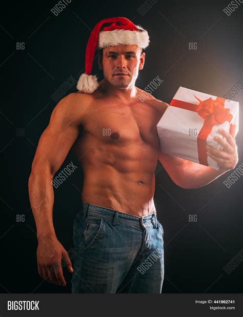 Sexy Shirtless Santa Image And Photo Free Trial Bigstock