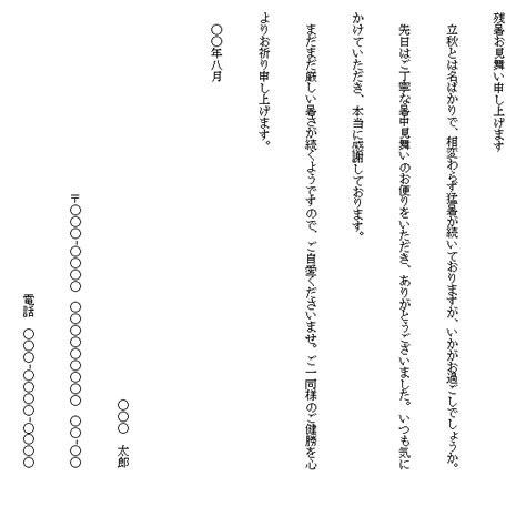 ビジネス文書の書き方 残暑見舞い