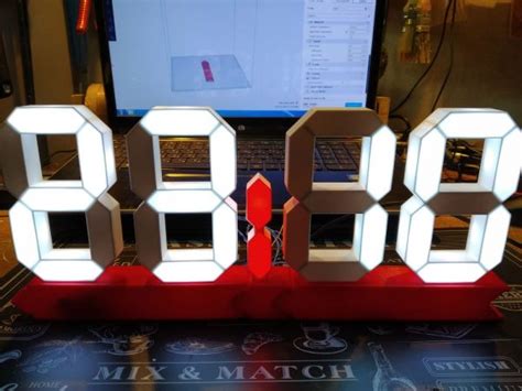 7 Segment Clock 3dthursday 3dprinting Adafruit Industries Makers