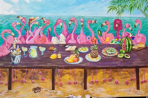 Flamingo Last Supper Behance