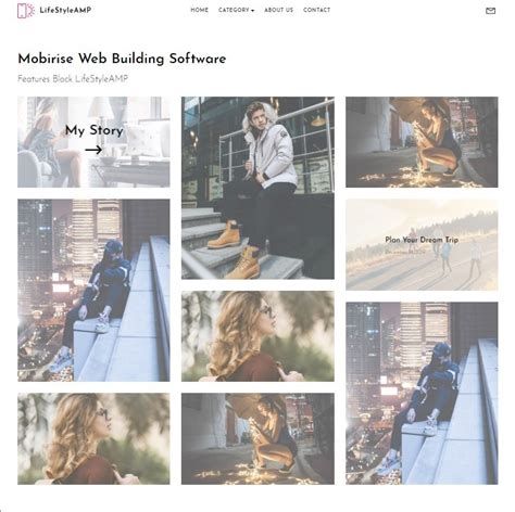 Mobirise Web Building Software — Features Block Lifestyleamp Mobirise