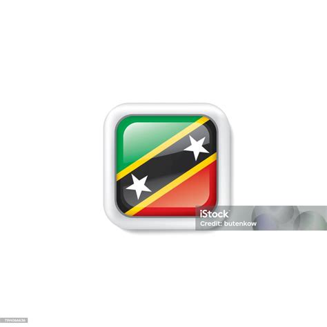 세인트 키츠 네비스 국기 흰색 바탕에 벡터 일러스트 레이 션 국기에 대한 스톡 벡터 아트 및 기타 이미지 국기 그림 이야기 기 Istock