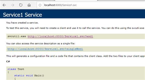C How To Connect Localhost Wcf Service With Asp Net Stack Overflow