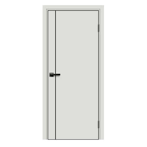 Дверь межкомнатная глухая Асти_В 80x200 см Hardflex цвет белый жемчуг с ...