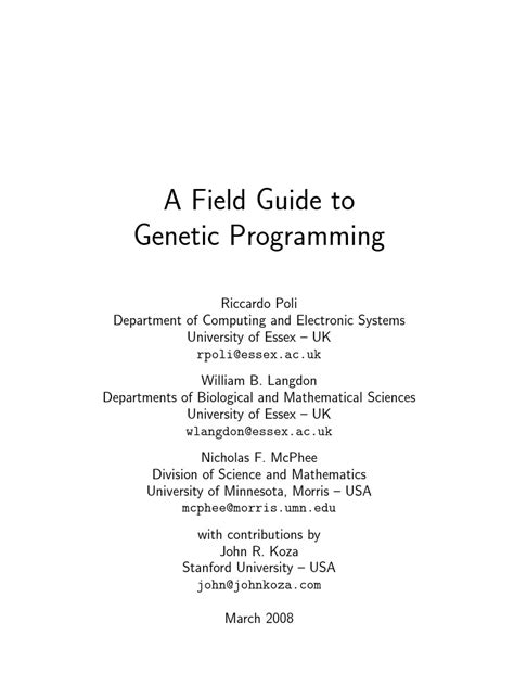 Book Genetic Algorithm Pdf