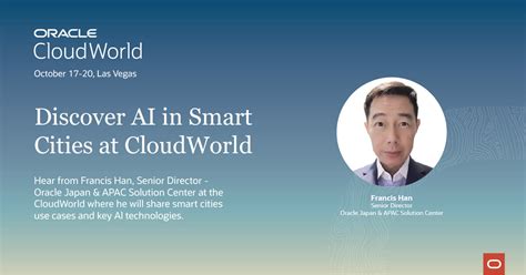 Rajeev Rumale On Linkedin Discover Ai In Smart Cities At Cloudworld 2022 Las Vegas To Register …