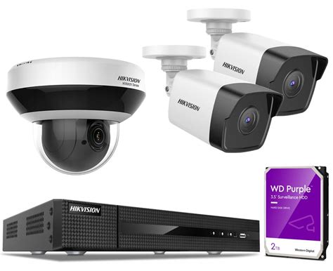 Zestaw Do Monitoringu Hikvision Ipcam B4 T4 Ptz Poe Kit Sklep Opinie Cena W Allegro