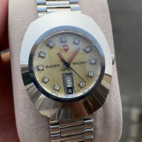 Rado Vintage Rado Diastar Silver 11 Diamonds Full Original Grailed