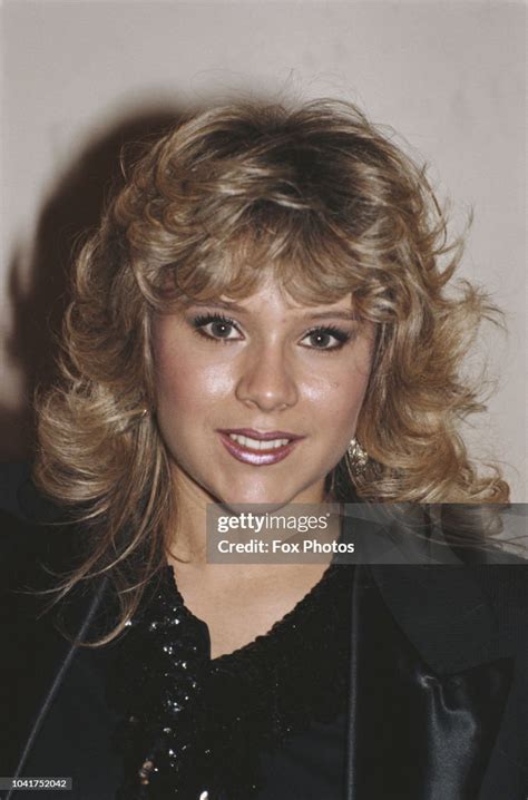 English Singer Samantha Fox Wins The 1985 Head Of The Year Award