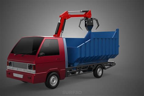 Ffb Fresh Fruit Bunch Palm Oil Grab Crane Grapple Claw Truck 3d Model