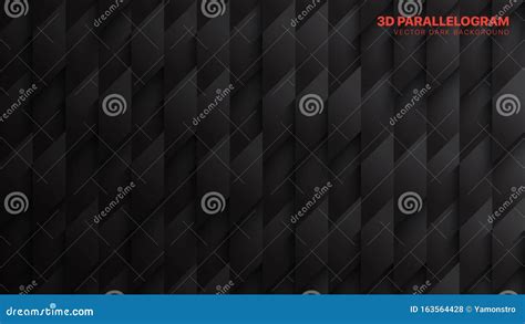 3d Vector Parallelogram Shapes White Abstract Background 156935204