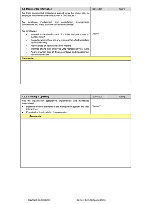 Iso 45001 Audit Tool Pdf